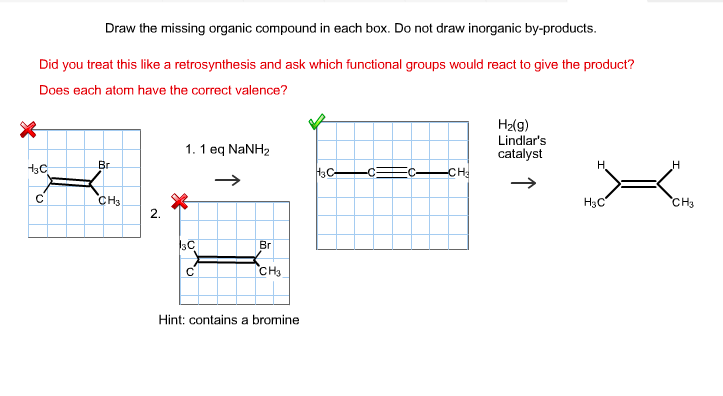 Solved Draw the missing organic compound in each box. Do not | Chegg.com