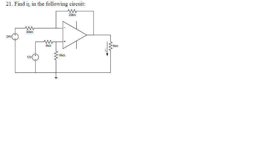 Solved Find iL in the following circuit: | Chegg.com