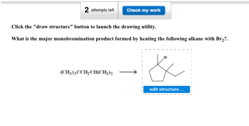 Solved What is the major monobromination product formed by | Chegg.com