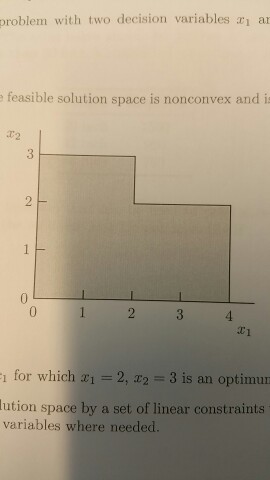 Solved consider an optimization problem with 2 decision | Chegg.com