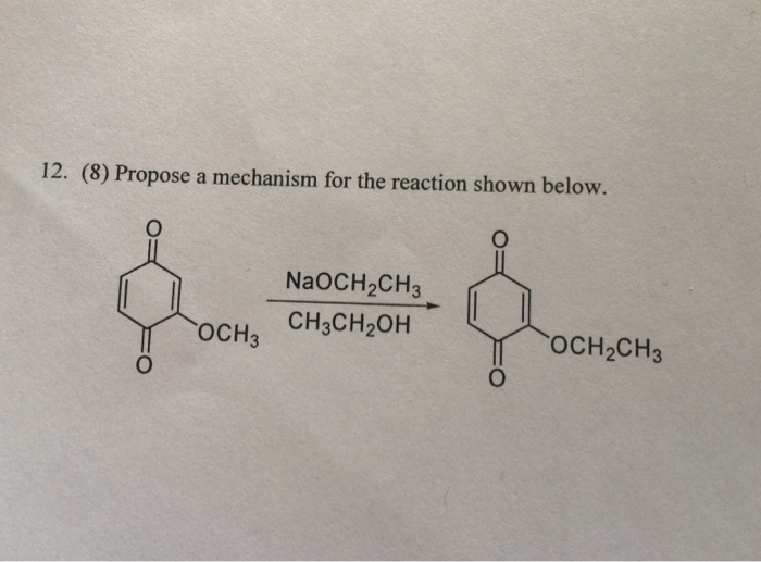 Solved Propose a mechanism for the reaction shown below. | Chegg.com