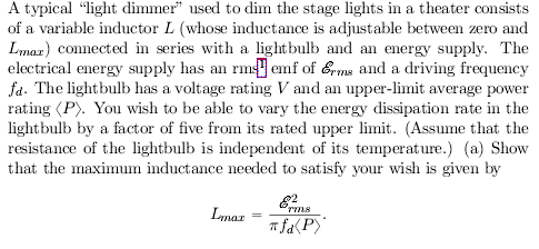 A typical light dimmer used to dim the stage lights | Chegg.com