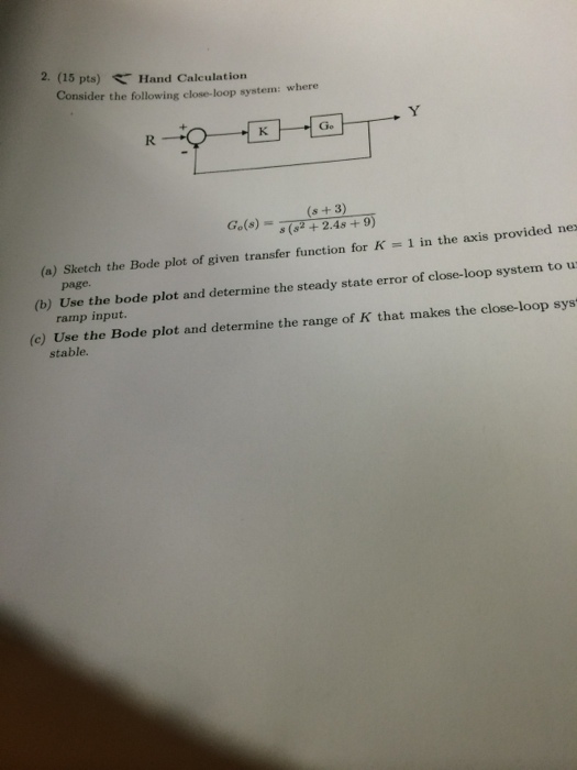 Solved Consider the following close-loop system: where | Chegg.com