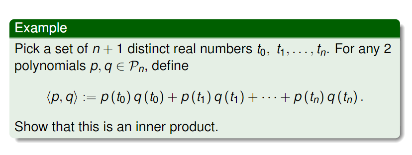 Solved Pick a set of n + 1 distinct real numbers t_0, t_1, | Chegg.com