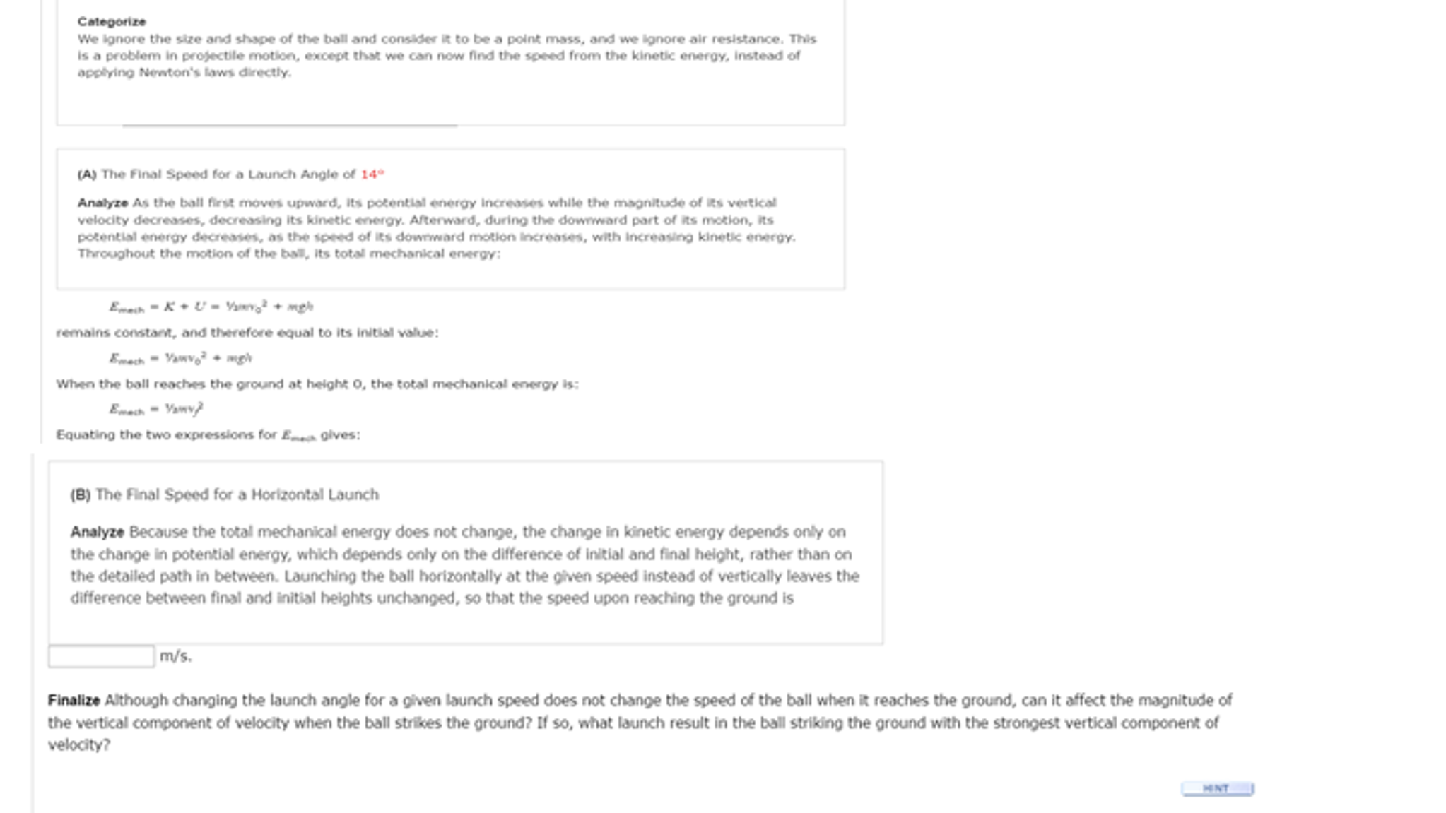 Solved Speed Of Projectiles Launched At Different Angles In