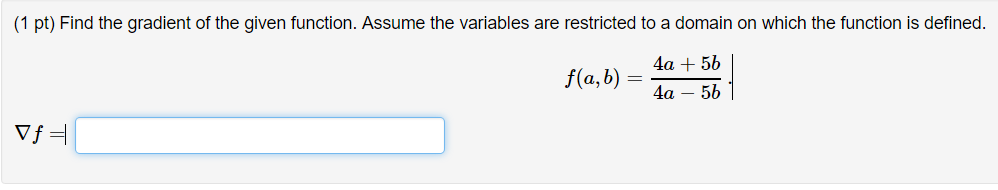 Solved Find the gradient of the given function. Assume the | Chegg.com