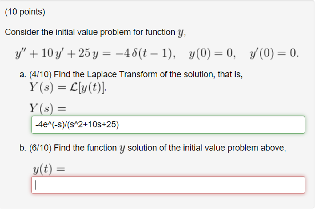 Solved Consider The Initial Value Problem For Function Y Y
