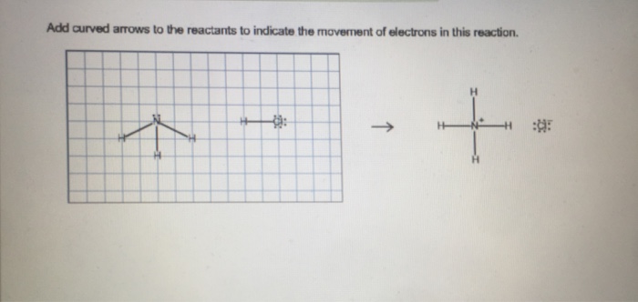 Solved Add curved arrows to the reactants to indicate the | Chegg.com