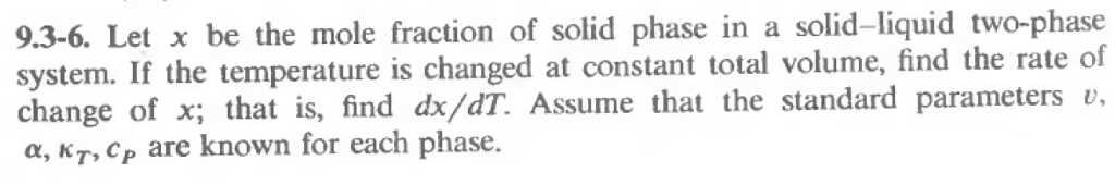 Let x be the mole fraction of solid phase in a | Chegg.com