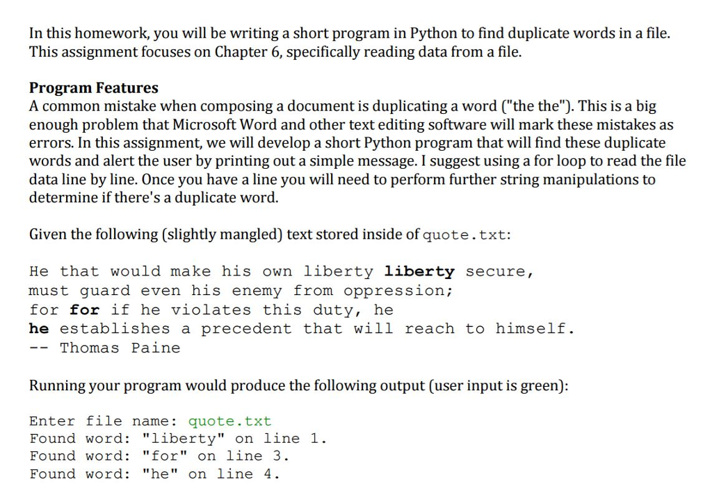 Solved In This Homework You Will Be Writing A Short Program Chegg