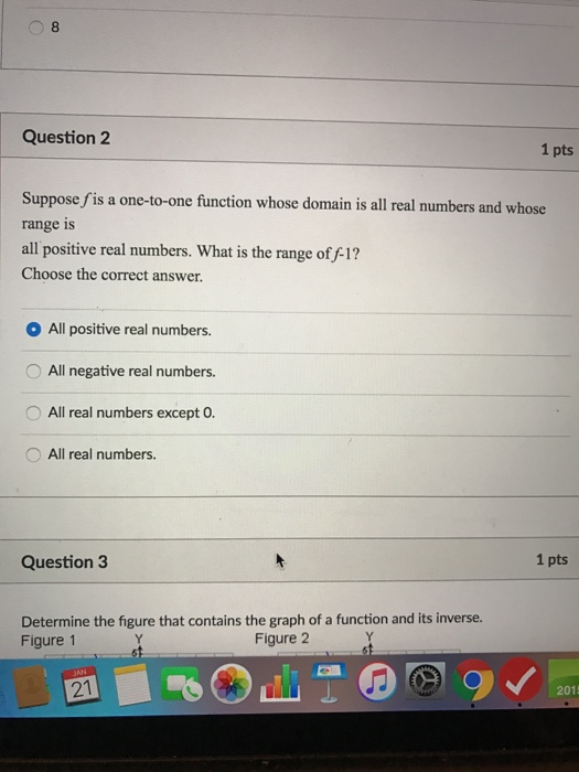 Solved Suppose f is a one-to-one function whose domain is | Chegg.com