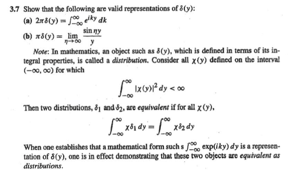 Solved Show that the following are valid representations of | Chegg.com