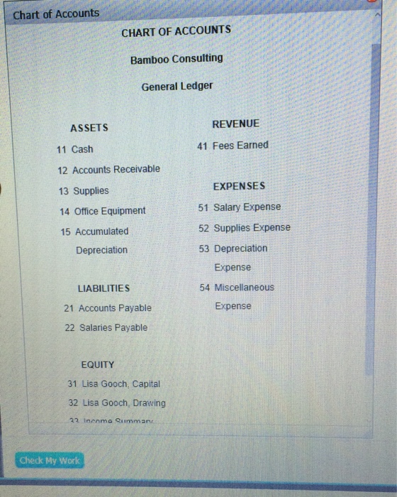 Solved Instructions Bamboo Consulting is a consulting firm | Chegg.com