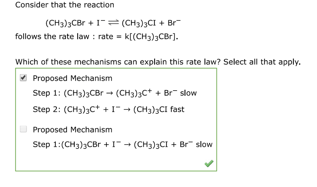 Solved Consider that the reaction (CH3)3CBr + ITP (CH3)3CI + | Chegg.com