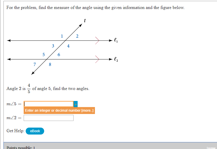 Solved For the problem, find the measure of the angle using | Chegg.com