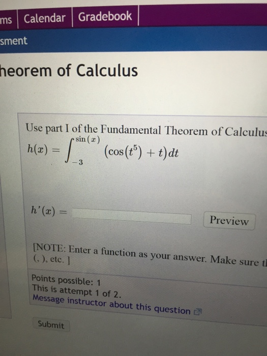 Solved Use part I of the Fundamental Theorem of Calculus | Chegg.com