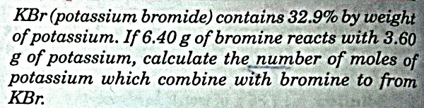 Solved KBr (potassium bromide) contains 32.9% by weight of | Chegg.com