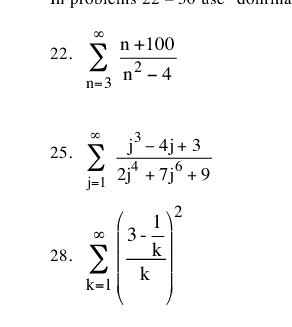 Solved use "dominant term" series to determine whether the | Chegg.com