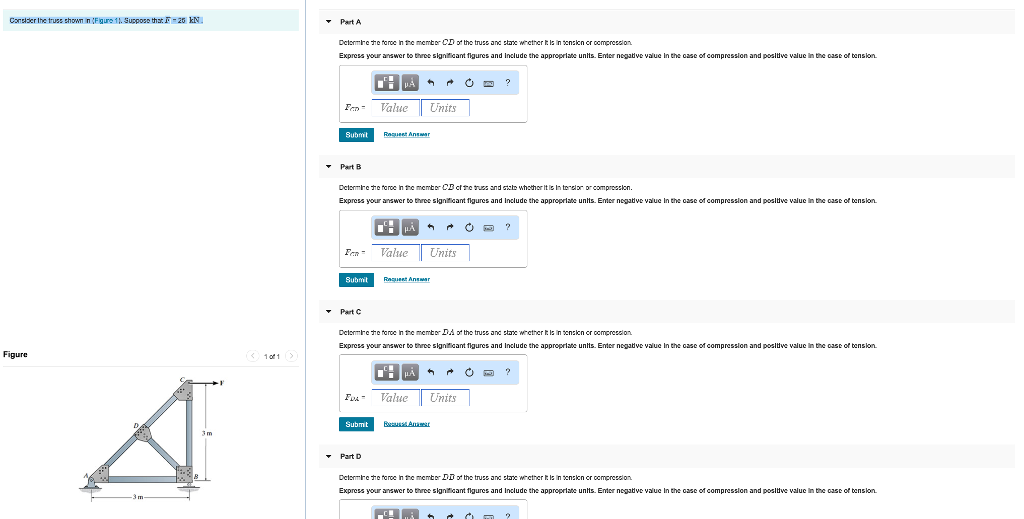 Solved Consider thetus&shown n°Figure 11. Suppose th -26 kN. | Chegg.com