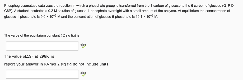 Solved Phosphoglucomutase catalyses the reaction in which a | Chegg.com