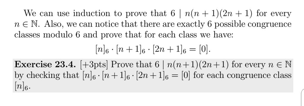 Solved We can use induction to prove that 6 | n(n + 1) (2n | Chegg.com