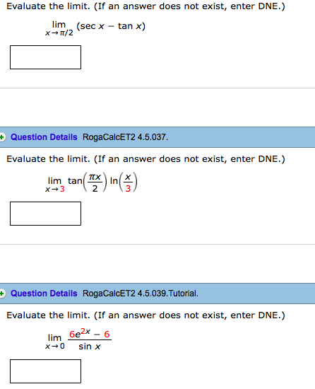 Solved Evaluate the limit. (If an answer does not exist, | Chegg.com Solved Evaluate the limit. (If an answer does not exist, | Chegg.com