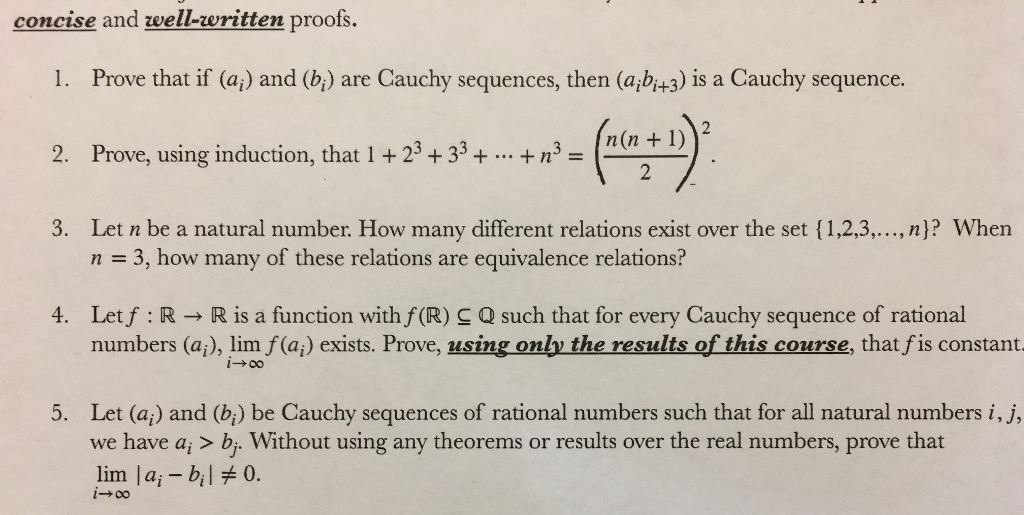 Solved concise and zwell-written proofs. 1. Prove that if | Chegg.com