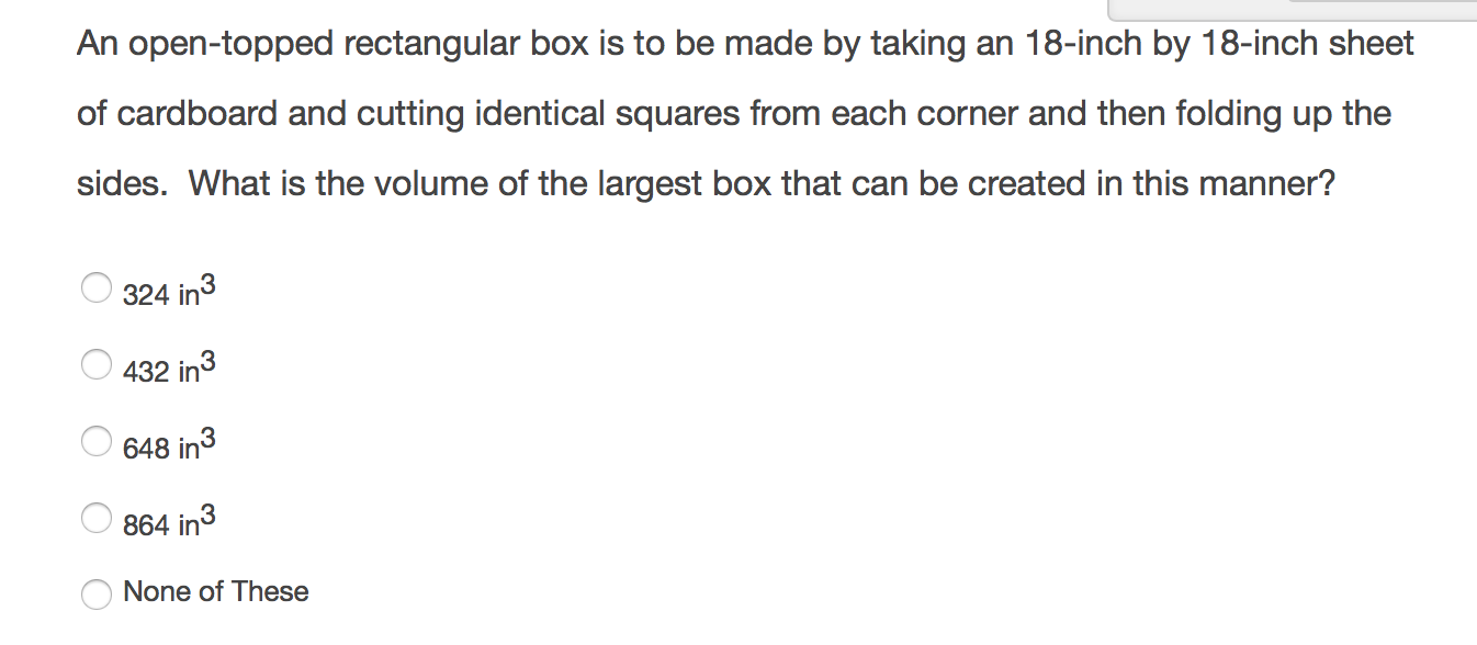 Solved: An Open-topped Rectangular Box Is To Be Made By Ta... | Chegg.com
