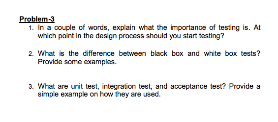 Solved Problem-3 1. In a couple of words, explain what the | Chegg.com