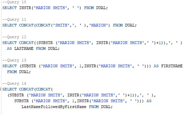 Solved Third Query Formatting Help Please explain the | Chegg.com