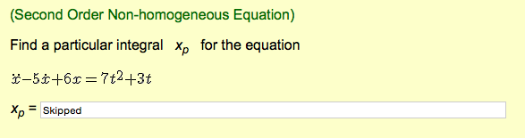 Solved Second Order Non-homogeneous Equation) Find a | Chegg.com