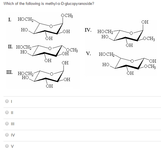 Solved Which of the following is methyl-alpha | Chegg.com