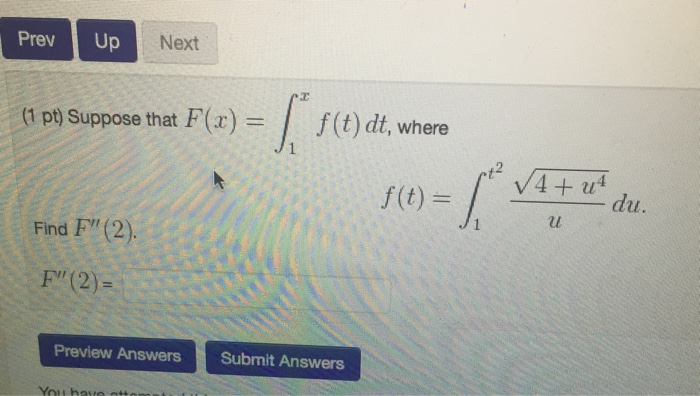 Solved Suppose that F(x) = integral_1^x f(t) dt, where f(t) | Chegg.com