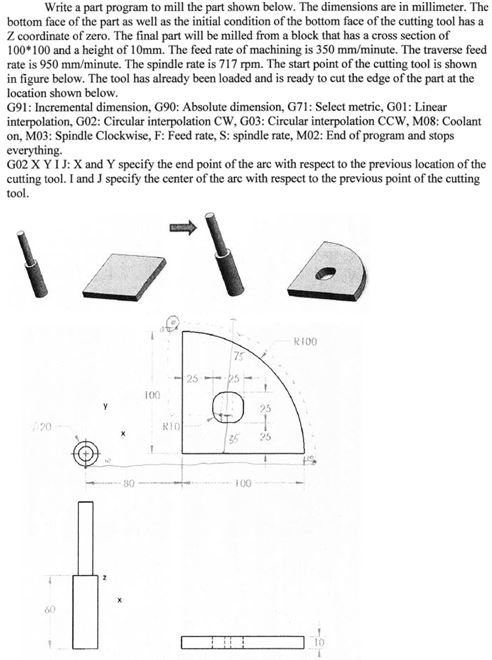 CAD/CAM (G-code) | Chegg.com