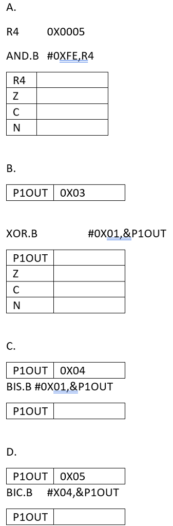 Solved Show the contents (in hexadecimal form ox...) of the | Chegg.com