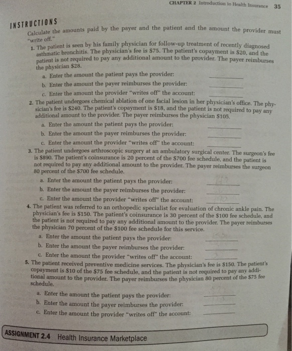 Calculate the amounts paid by the payer and the | Chegg.com