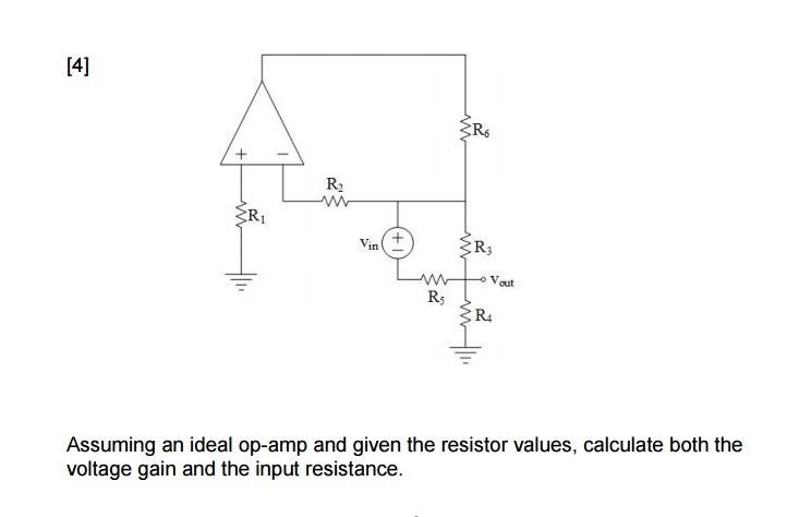 Solved Assuming an ideal op-amp and given the resistor | Chegg.com