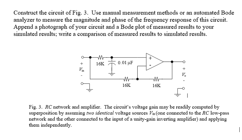 Solved Construct the circuit of Fig. 3. Use manual | Chegg.com