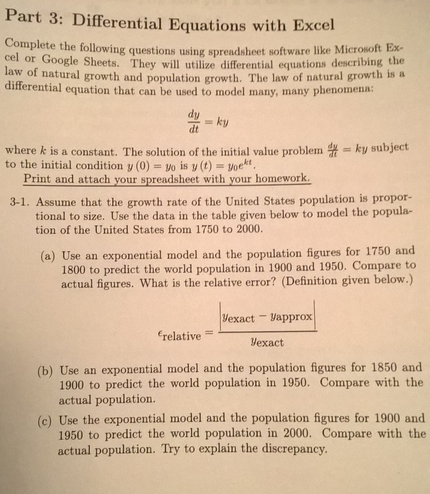 Complete the following questions using spreadsheet | Chegg.com