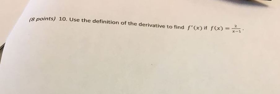 Solved Use the definition of the derivative to find f'(x) if | Chegg.com