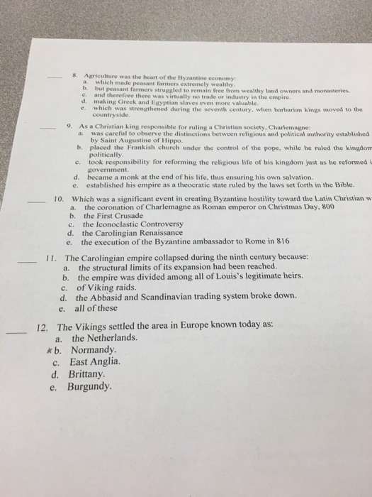 Agriculture was the heart of the Byzantine economy: | Chegg.com