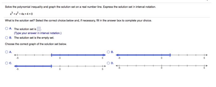 Solved Solve the polynomial inequality and graph the | Chegg.com