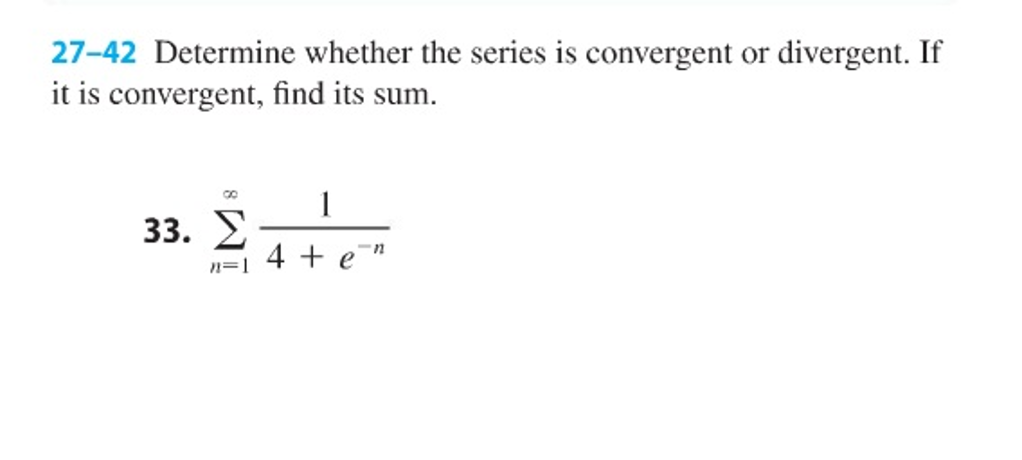 Solved Determine whether the series is convergent or | Chegg.com