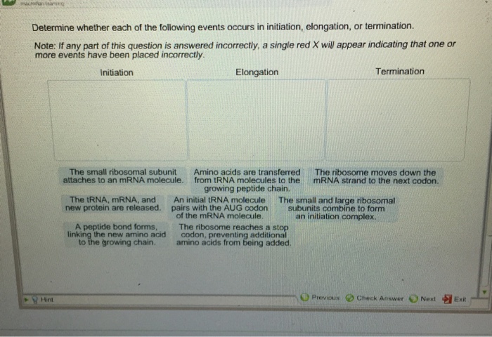 Solved Determine whether each of the following events occurs | Chegg.com