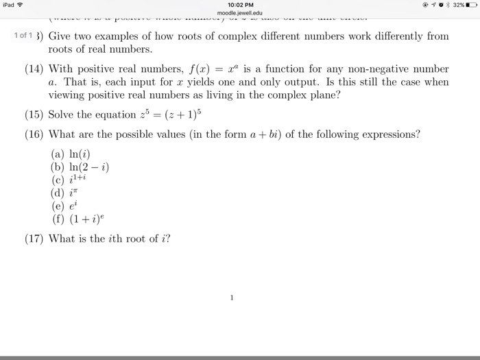 Solved Give two examples of how roots of complex different | Chegg.com