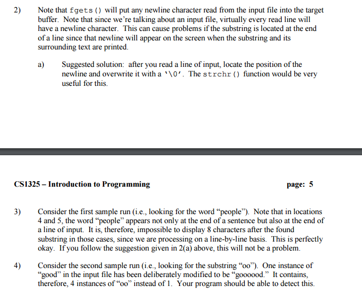 Solved Program 2 -Detecting Substrings Introduction A very | Chegg.com
