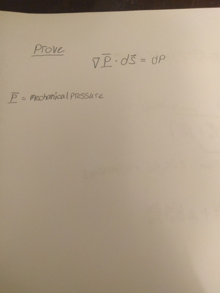 Solved Prove ニmechanical pressure ー | Chegg.com