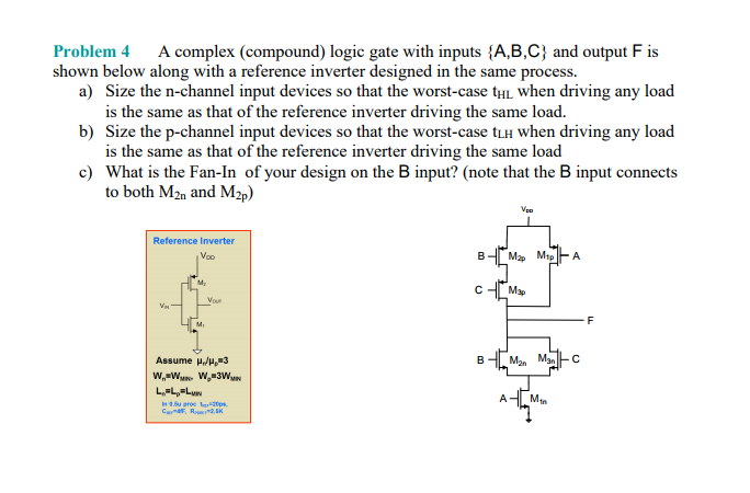 Solved Problem 4 A complex (compound) logic gate with inputs | Chegg.com