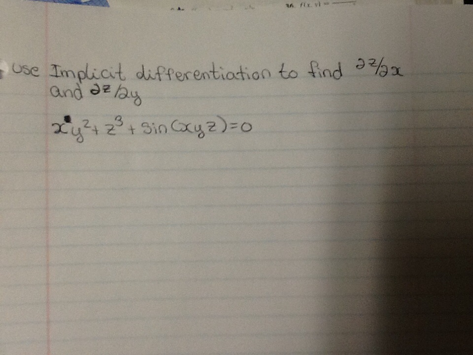 Solved Use Implicit differentiation to find partial | Chegg.com