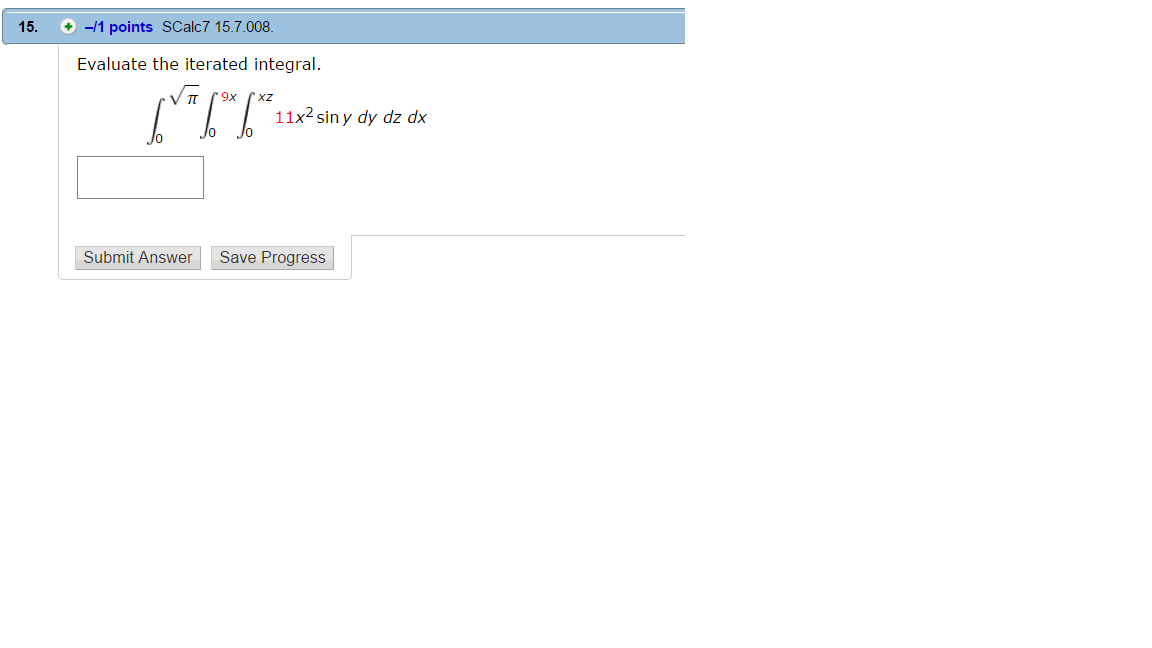 Solved Evaluate the iterated integral. integral_0^square | Chegg.com
